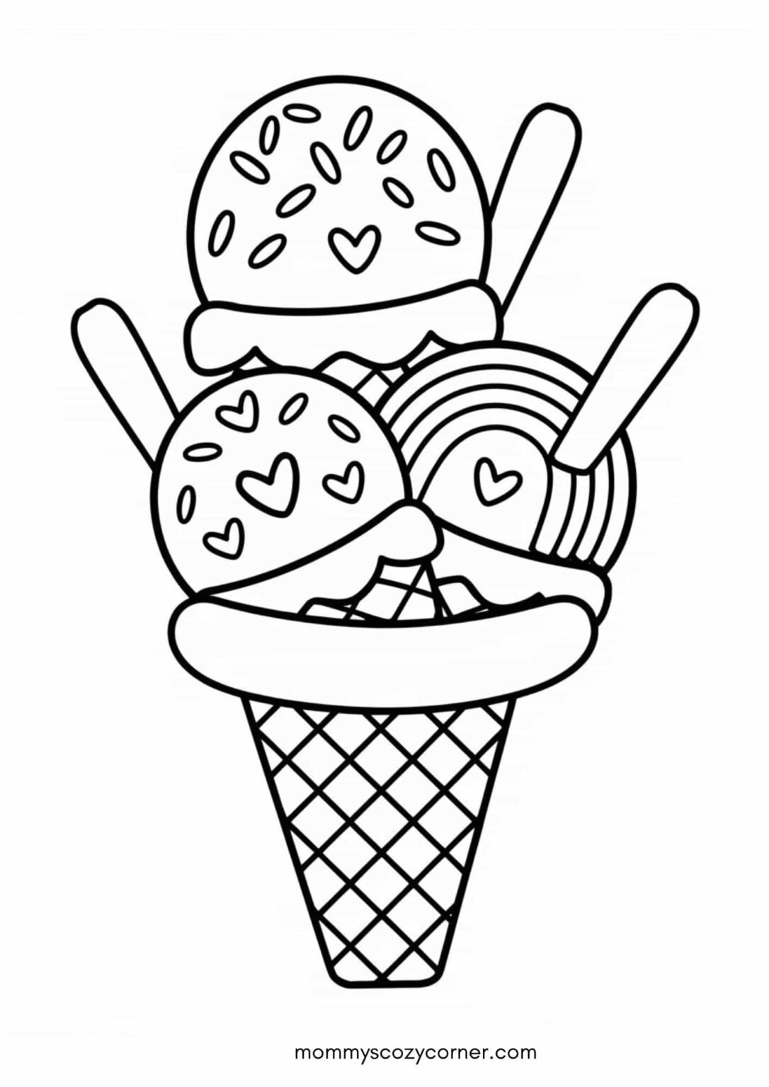 27 Cute And Fun Ice Cream Coloring Pages For Kids