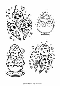 27 Cute And Fun Ice Cream Coloring Pages For Kids
