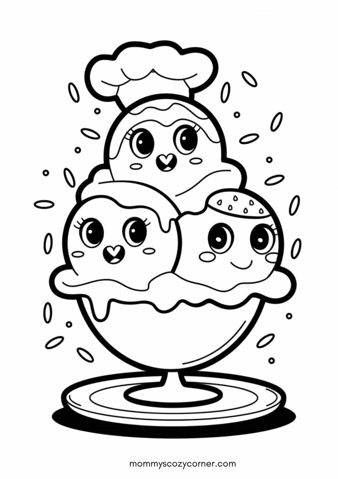 27 Cute And Fun Ice Cream Coloring Pages For Kids