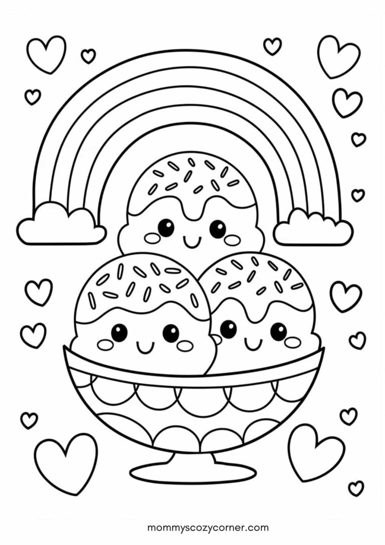 27 Cute And Fun Ice Cream Coloring Pages For Kids