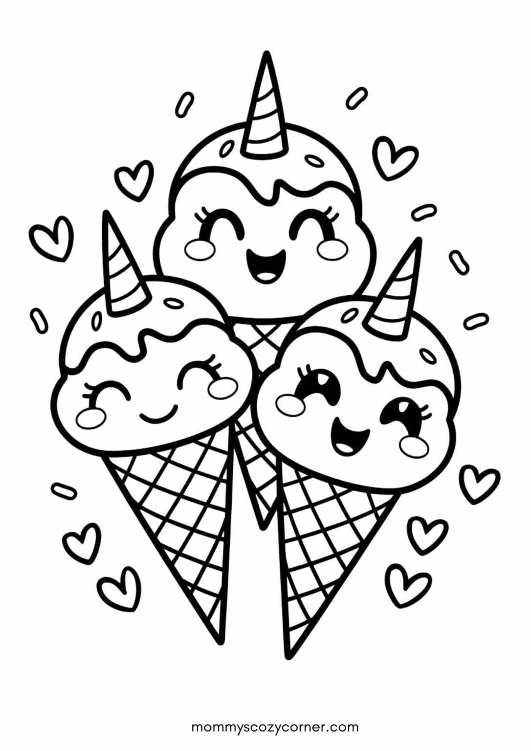 27 Cute And Fun Ice Cream Coloring Pages For Kids