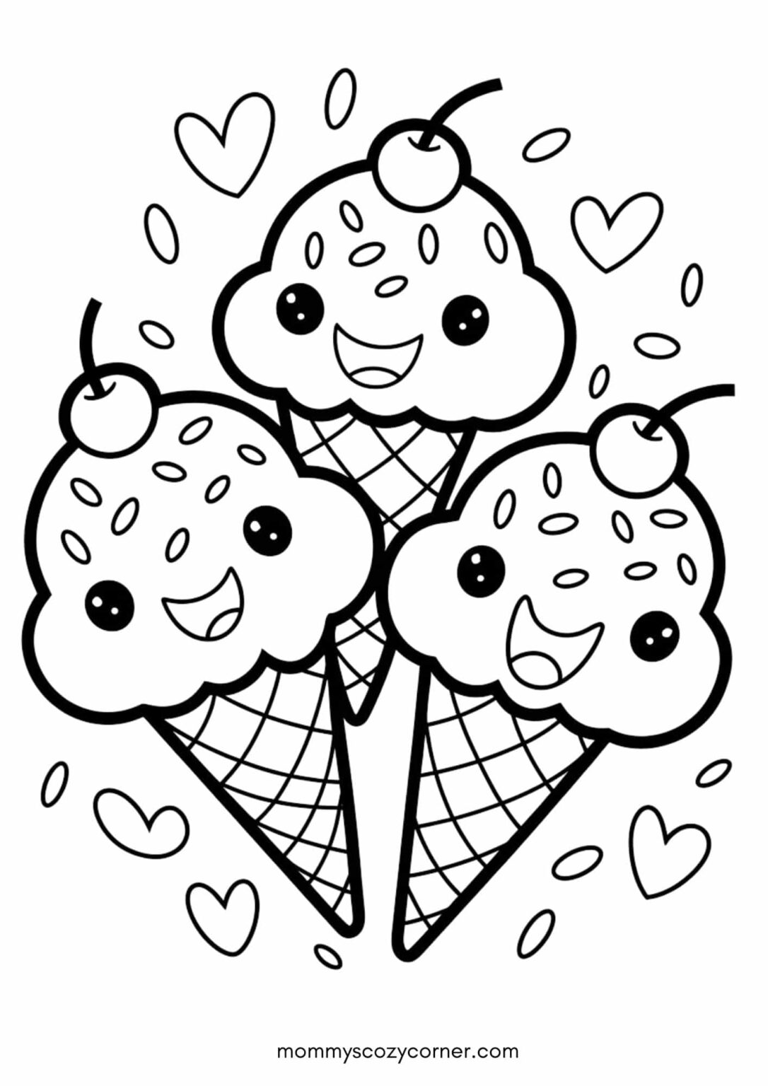 27 Cute And Fun Ice Cream Coloring Pages For Kids