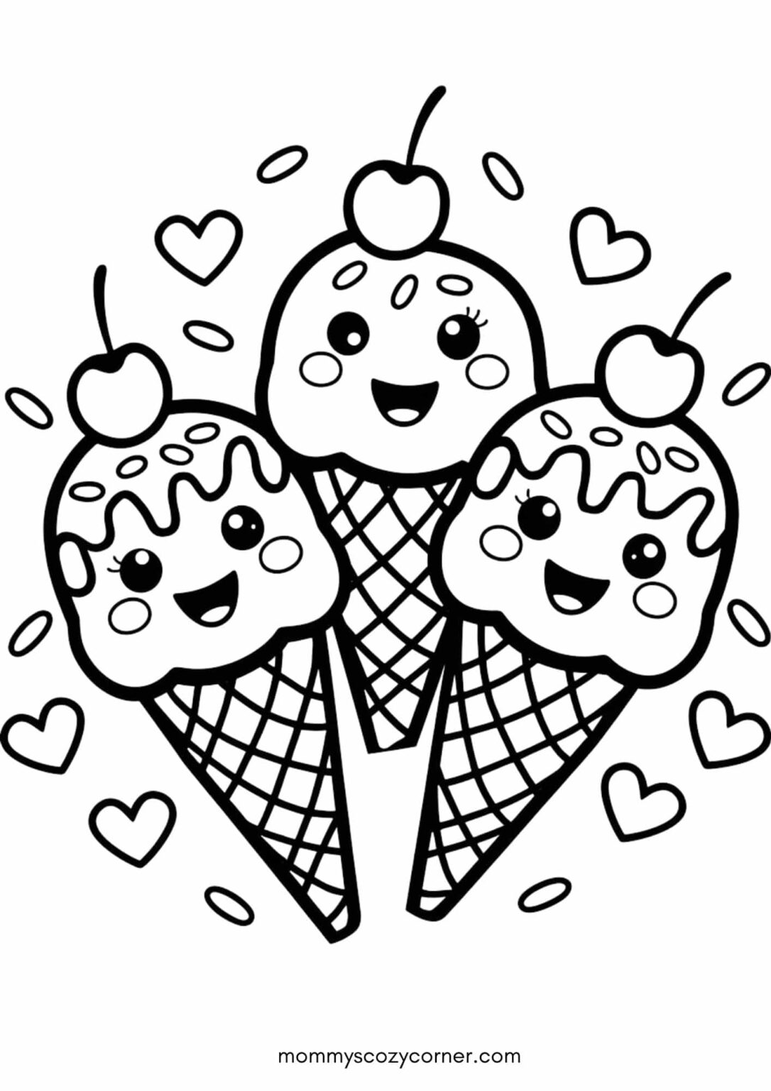 27 Cute And Fun Ice Cream Coloring Pages For Kids