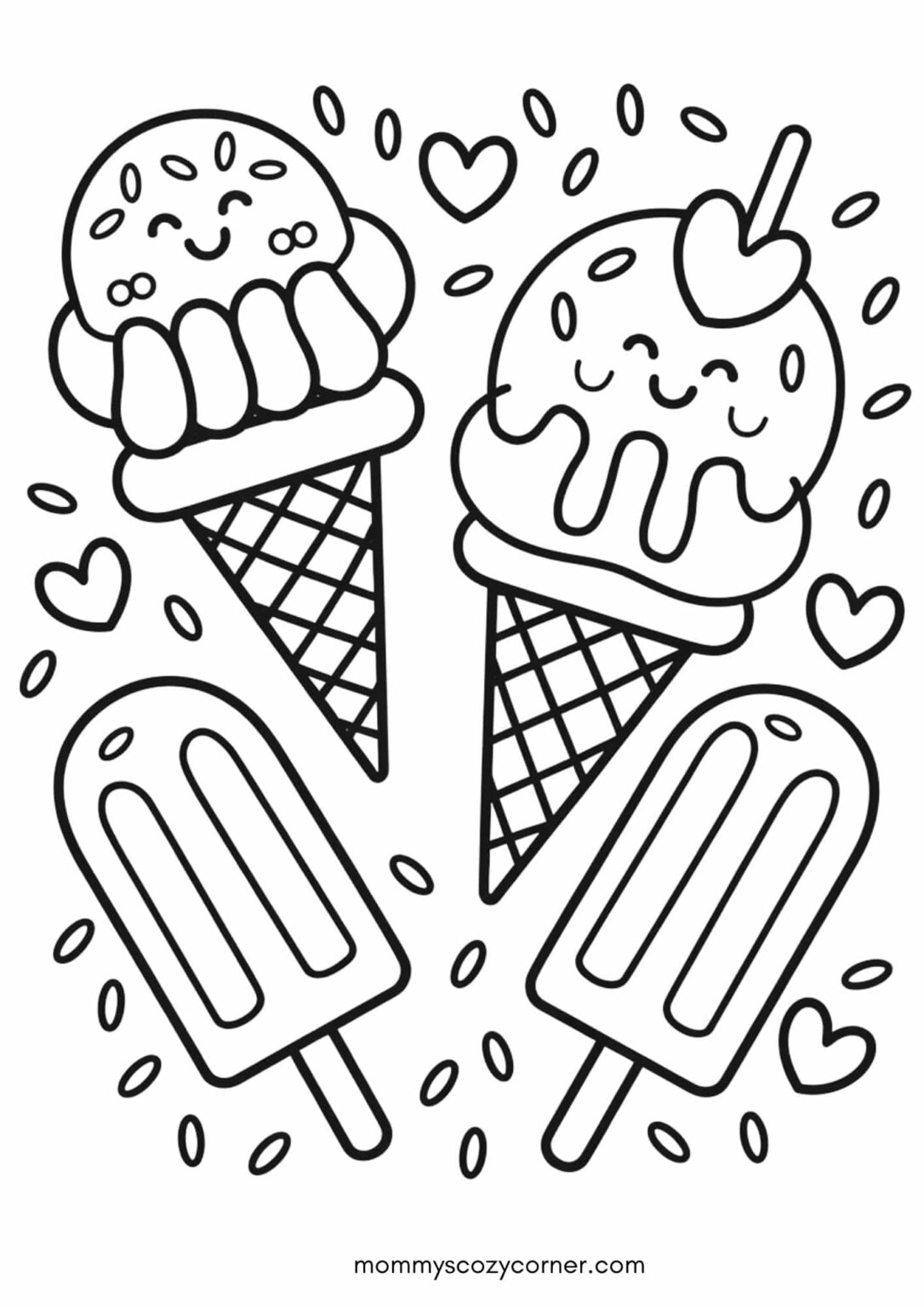 27 Cute And Fun Ice Cream Coloring Pages For Kids