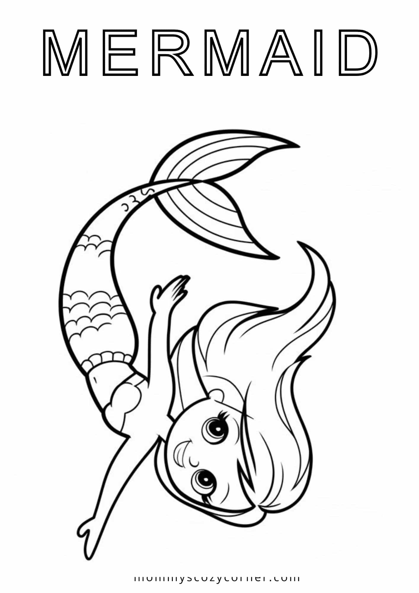 5 Mermaid Connect The Dots Printables