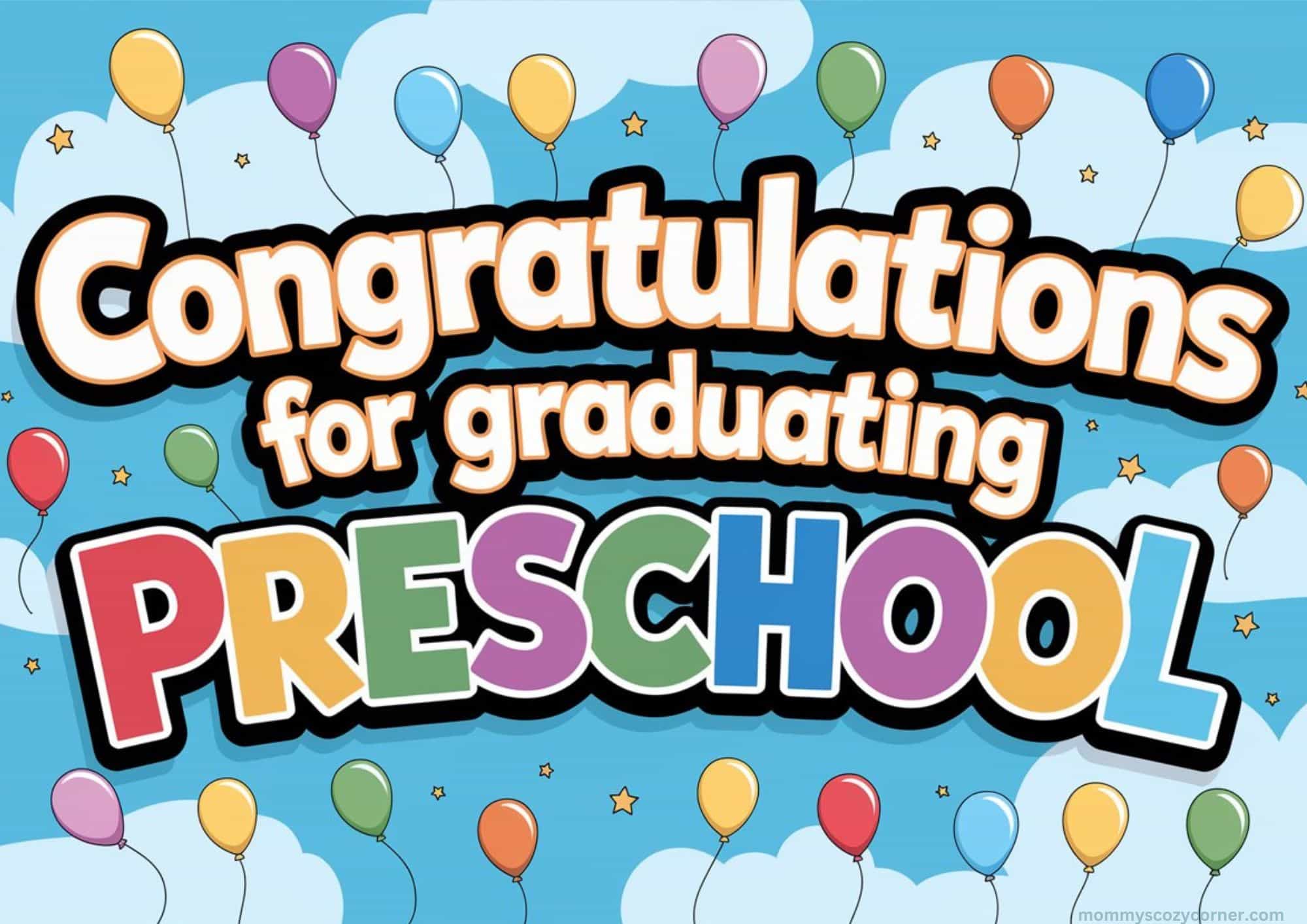 7 Free Preschool Graduation Signs To Hold Up For Kids