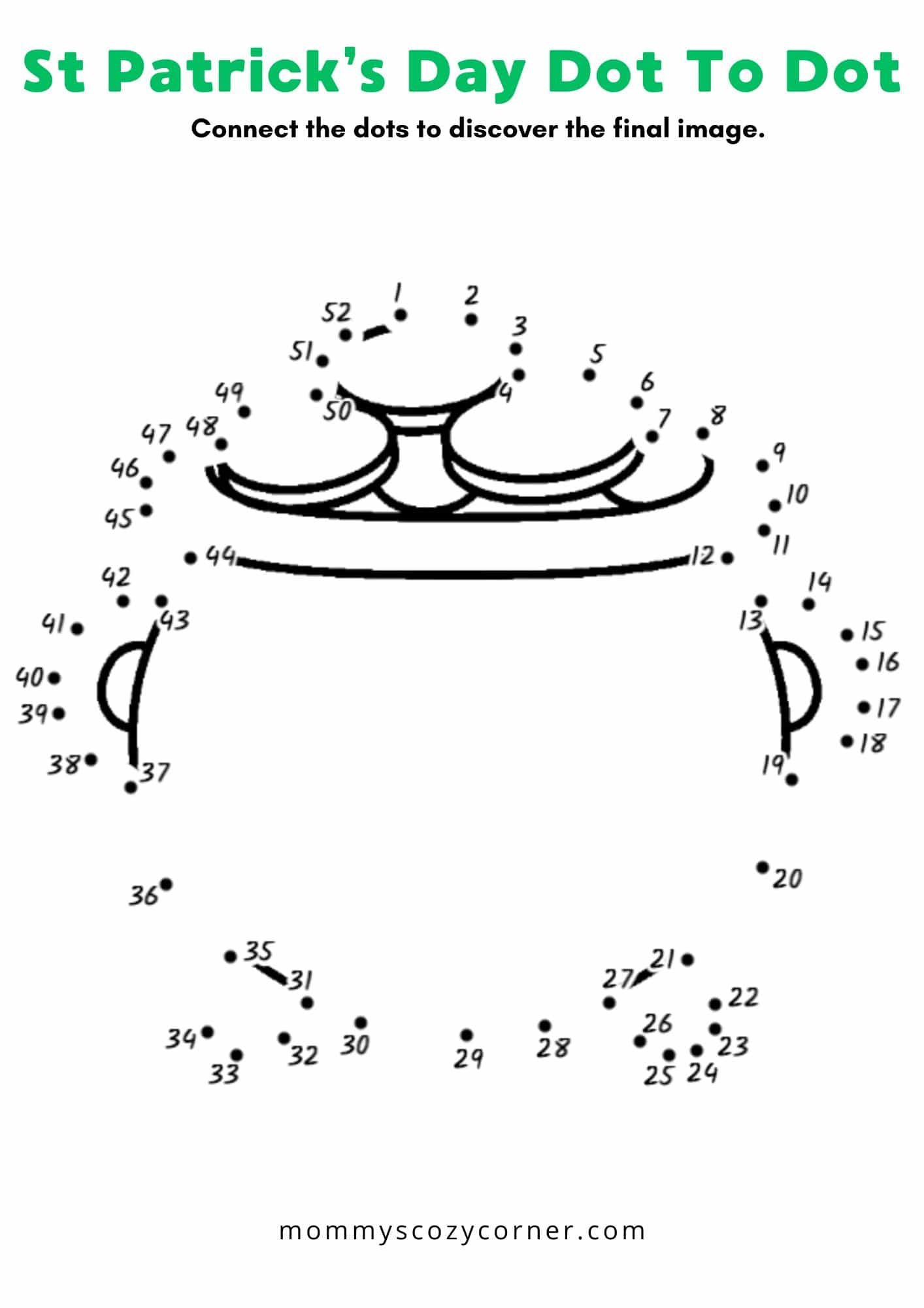 11 St Patrick's Day Connect The Dots Activities For Kids