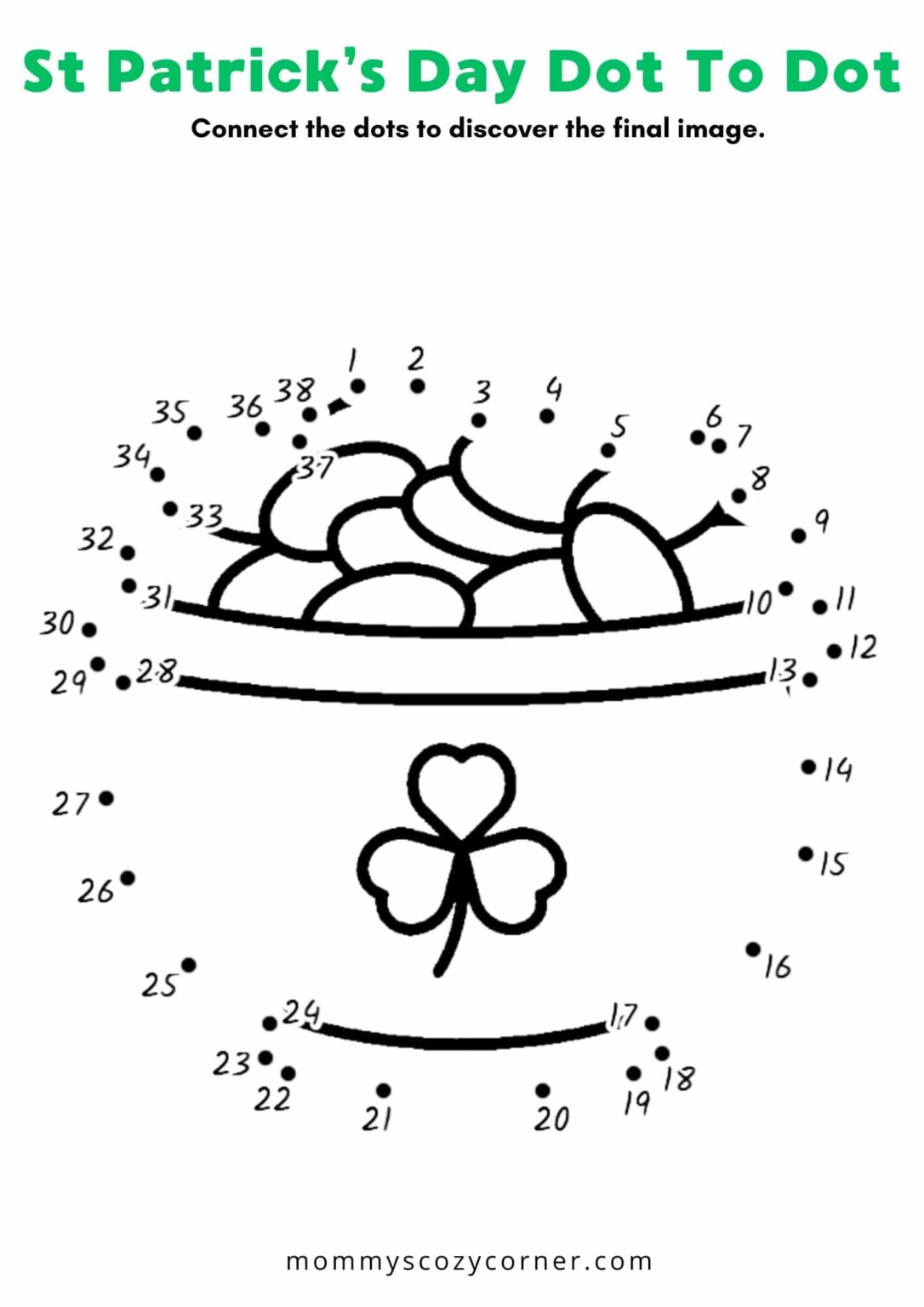 11 St Patrick's Day Connect The Dots Activities For Kids