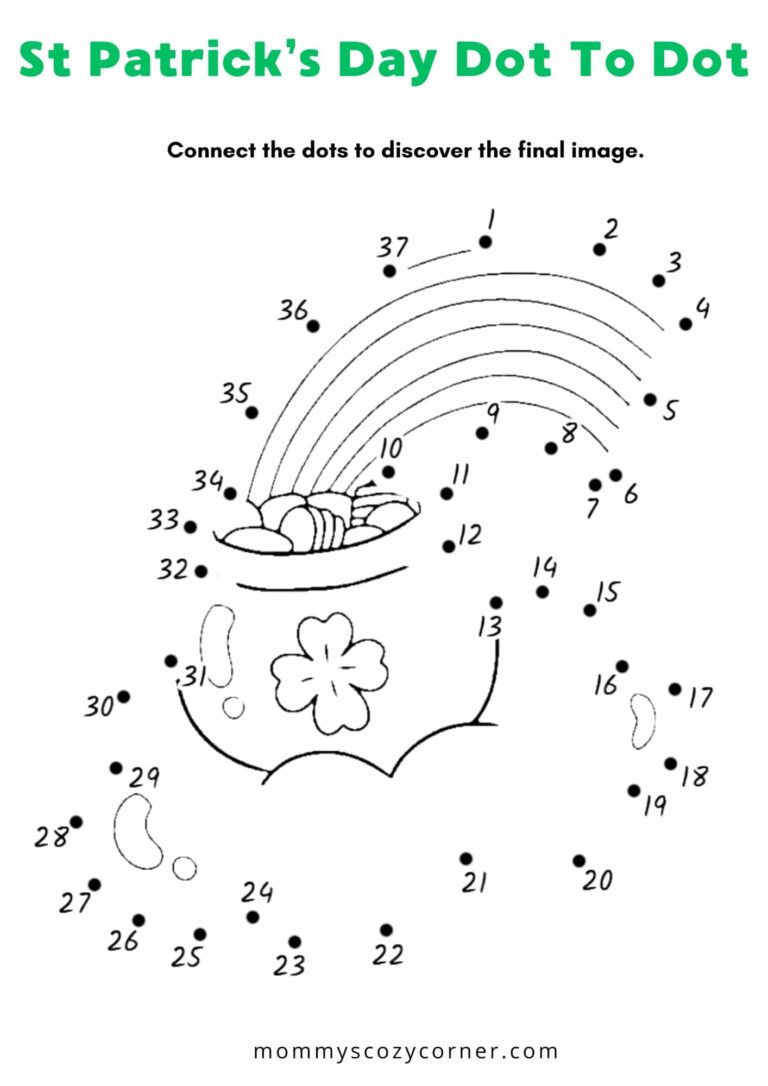 11 St Patrick's Day Connect The Dots Activities For Kids