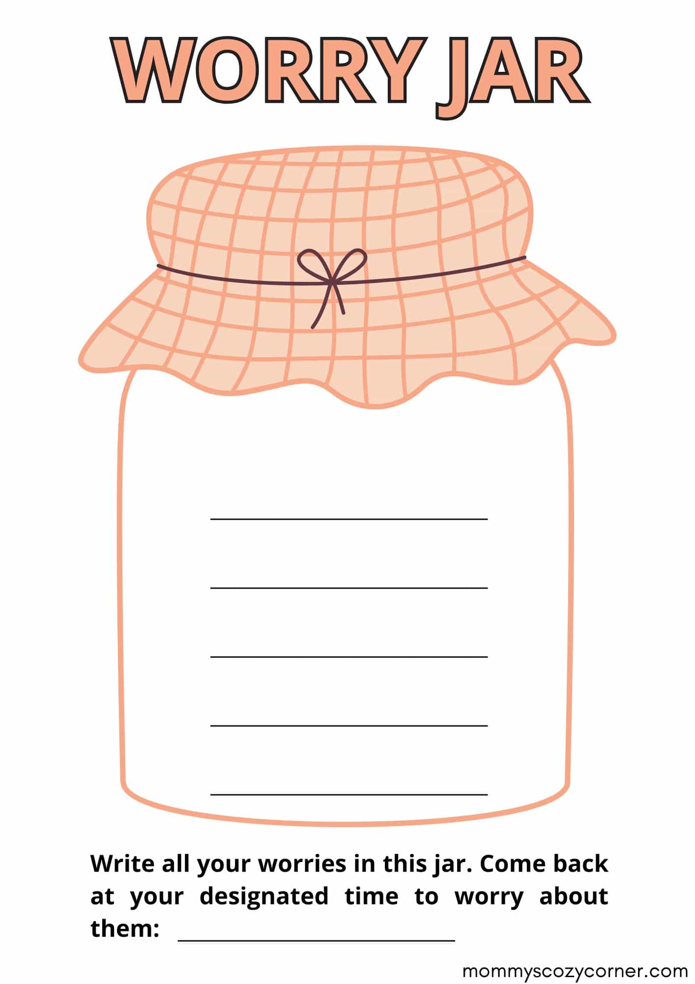 10 Worry Jar Printables