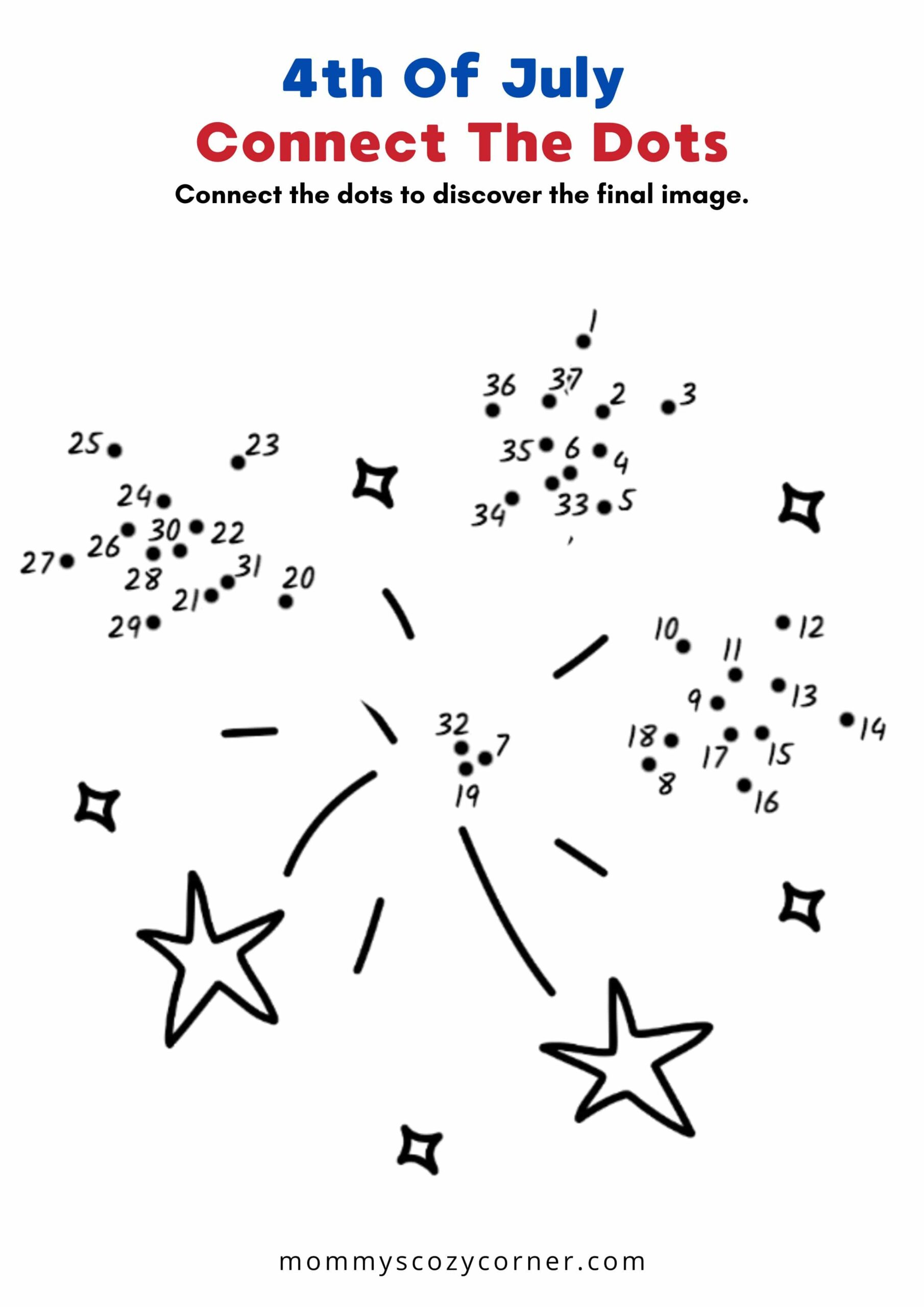 8 4th Of July Connect The Dots
