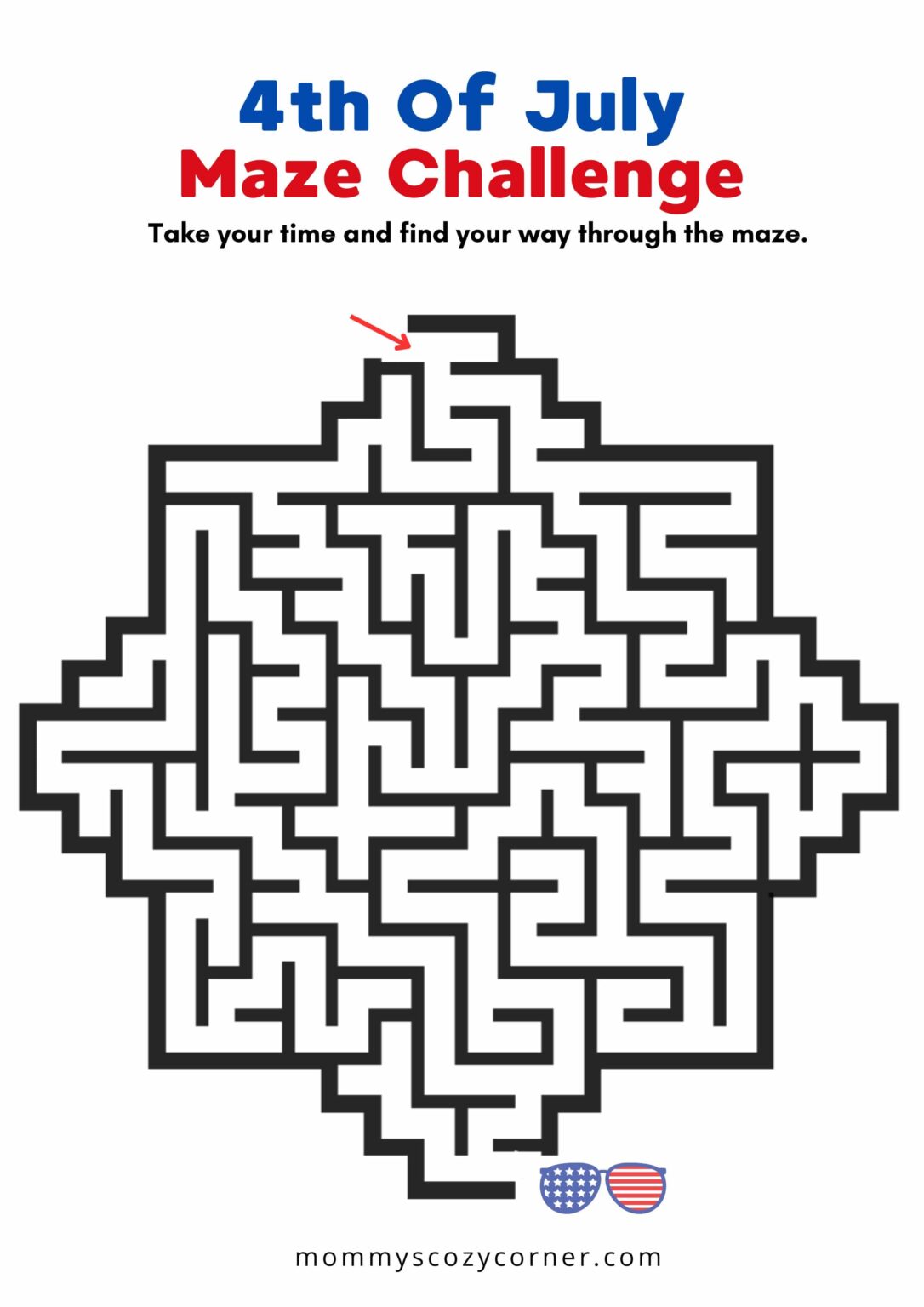 10 4th Of July Mazes For Kids - Free Printables