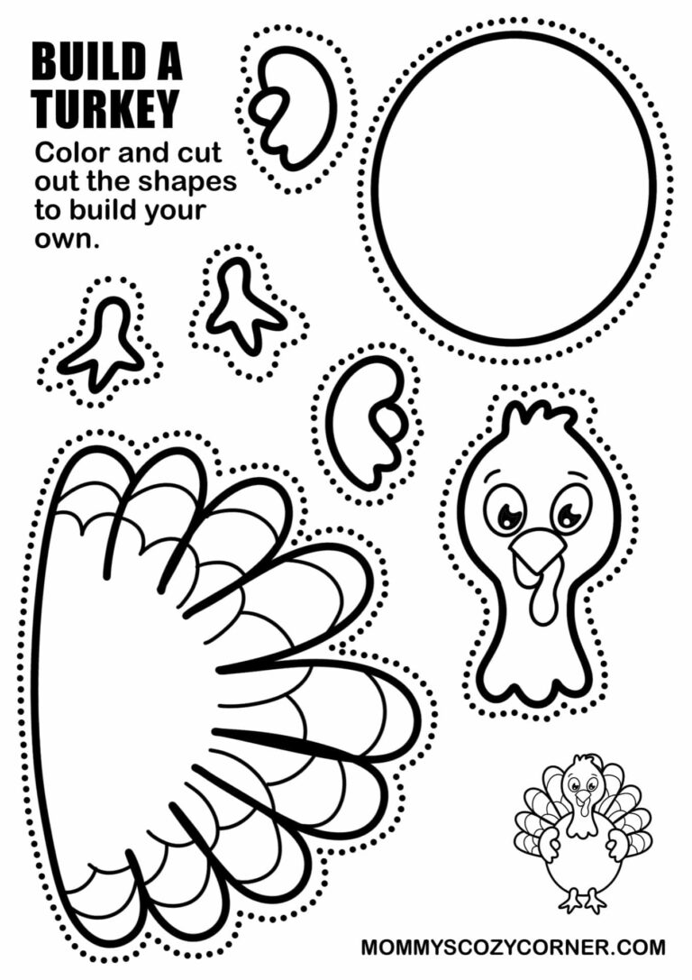 2 Build Your Own Turkey For A Thanksgiving Craft Activity