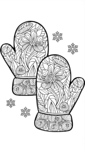 14 Christmas Mittens Mandala Coloring Pages To Relax