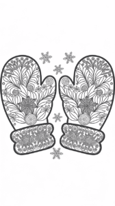 14 Christmas Mittens Mandala Coloring Pages To Relax
