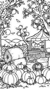 30 Beautiful Autumn Coloring Pages for Relaxation and Creativity