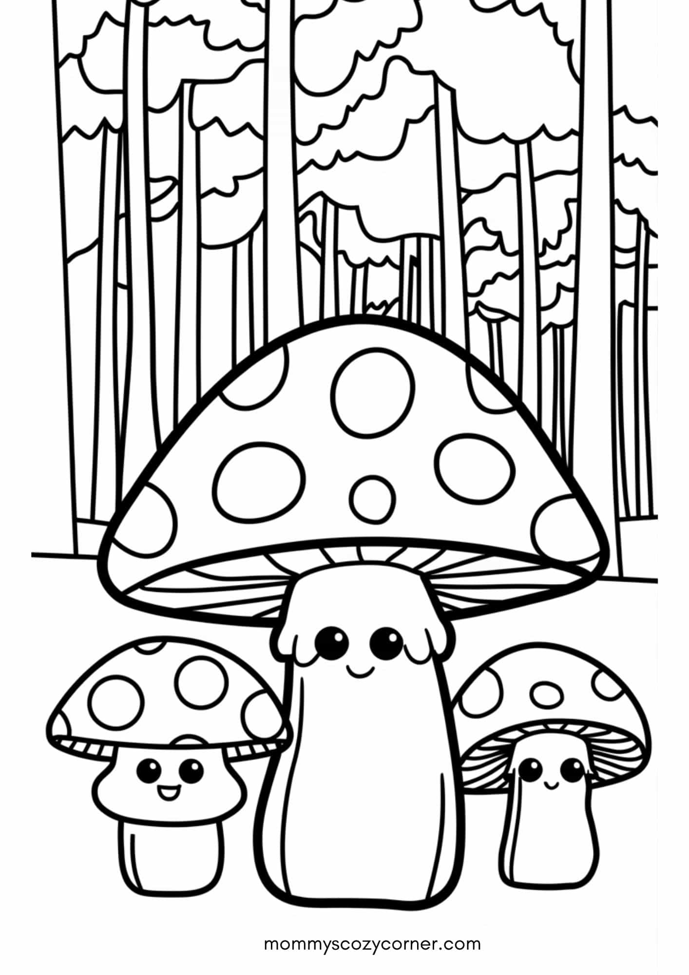11 Mushroom Coloring Pages For Kids
