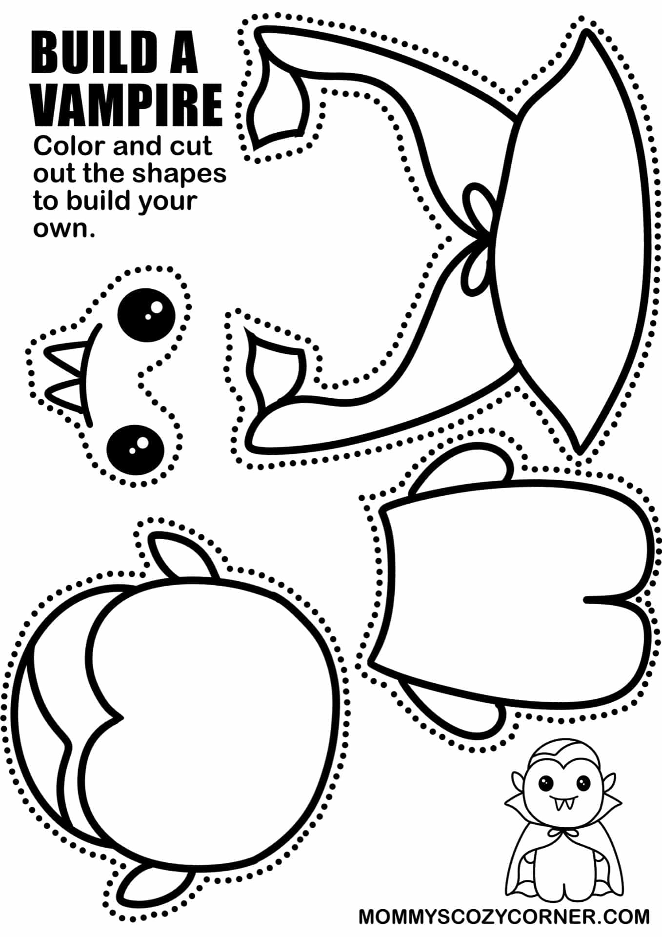 2 Build Your Own Vampire Paper Crafts