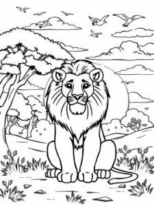 25 Lion Coloring Pages For Kids And Adults